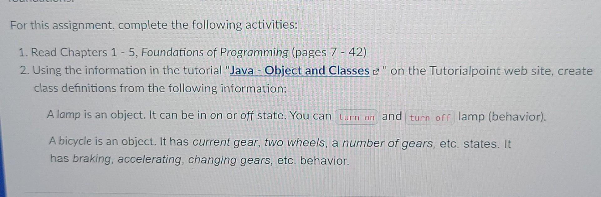 Solved For this assignment, complete the following | Chegg.com