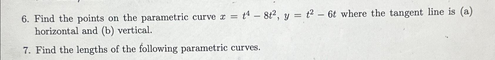Solved Find the points on the parametric curve | Chegg.com