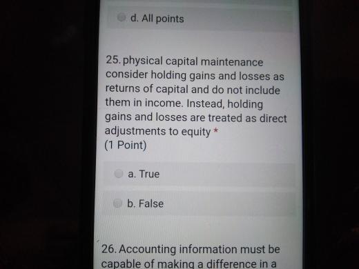 Solved d. All points 25. physical capital maintenance | Chegg.com