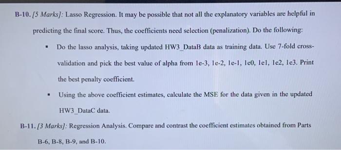 Solved Problem B [50 Marks]: Solve all the questions using | Chegg.com