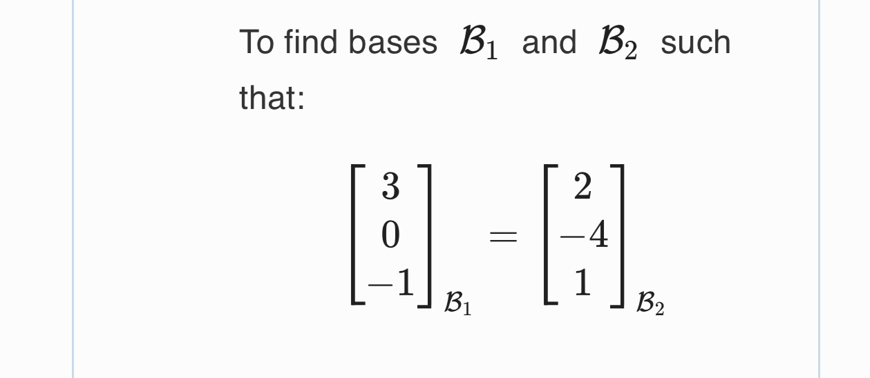 Solved To find bases B1 ﻿and B2 of R^3 ﻿such | Chegg.com
