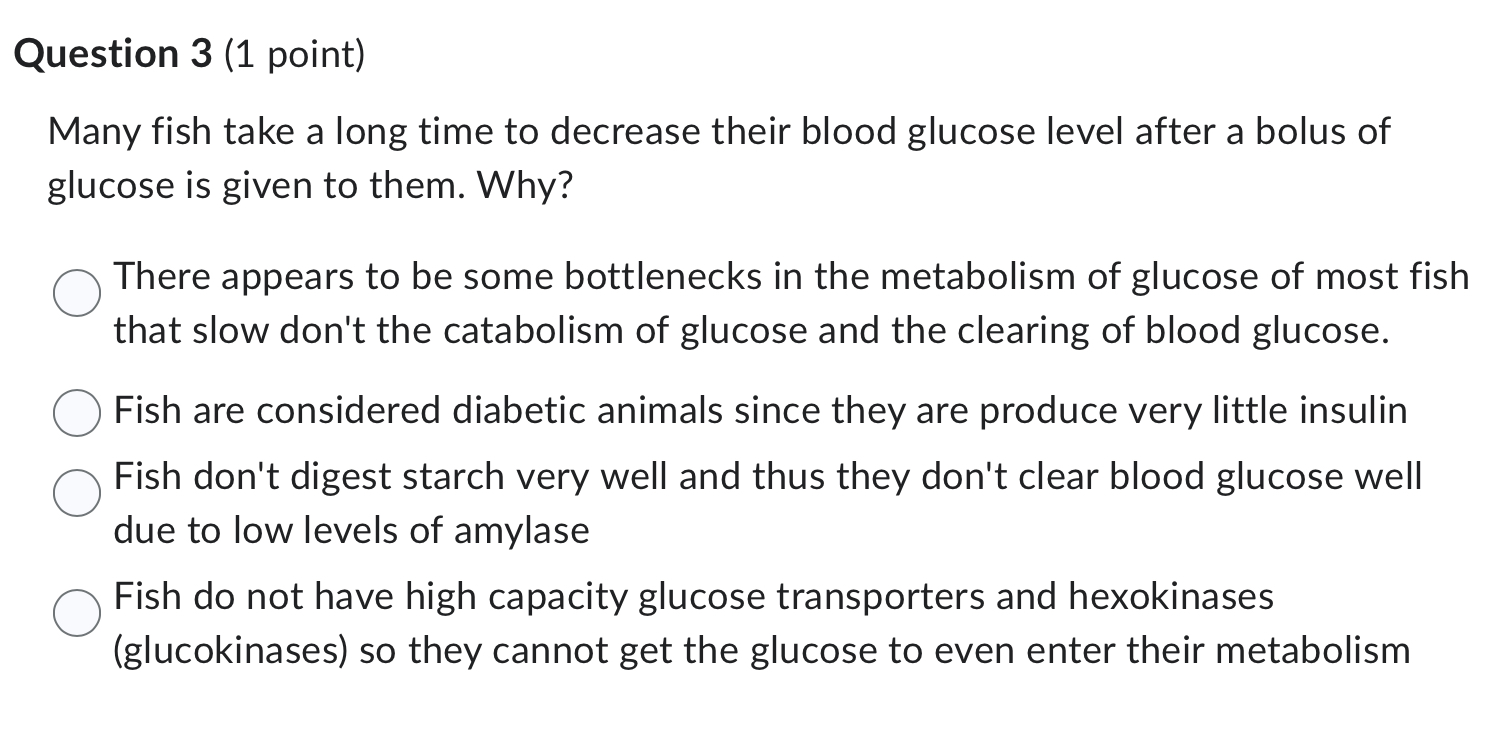 Solved question 3Many fish take a long time to decrease | Chegg.com