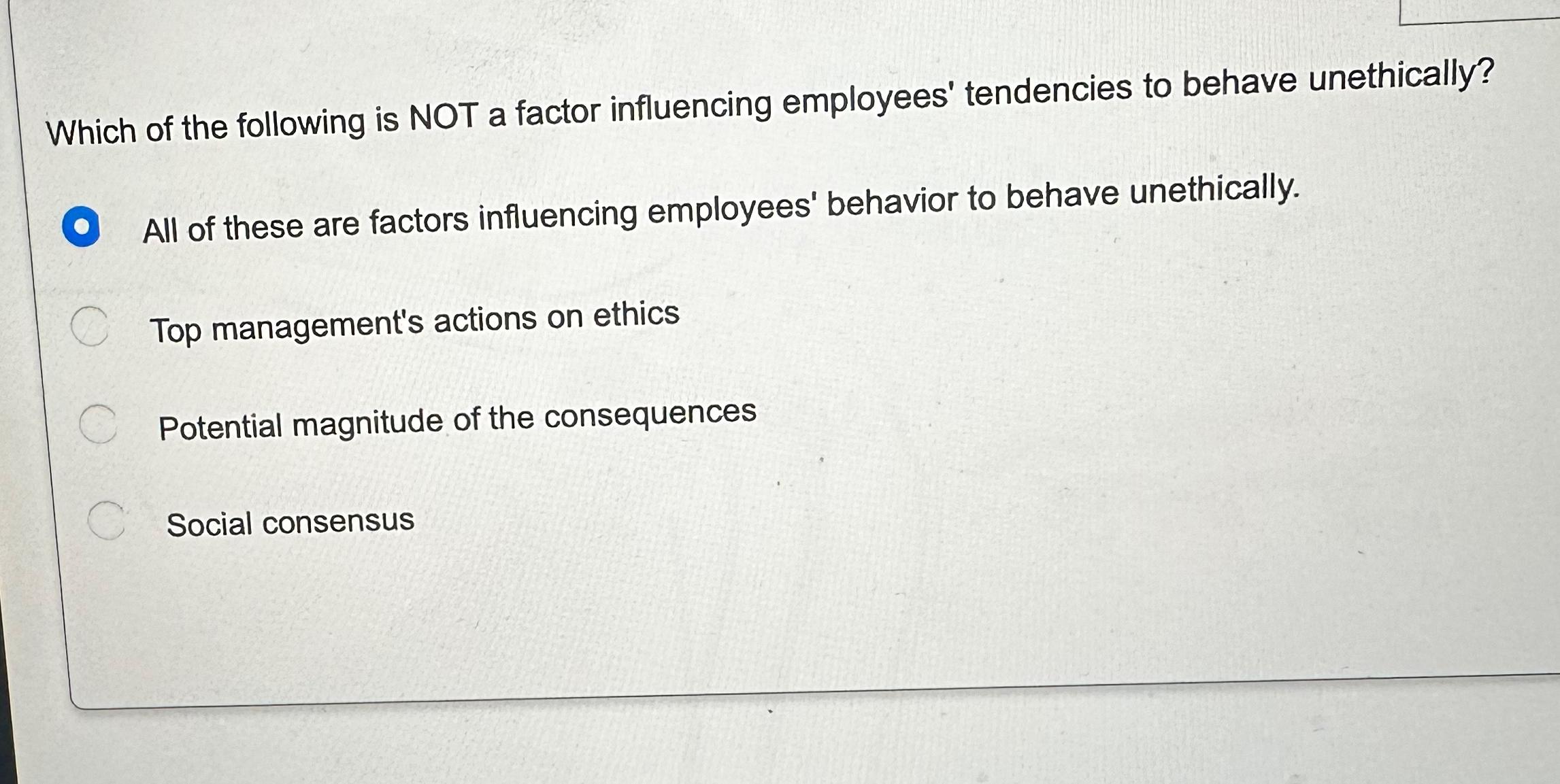 Solved Which of the following is NOT a factor influencing | Chegg.com