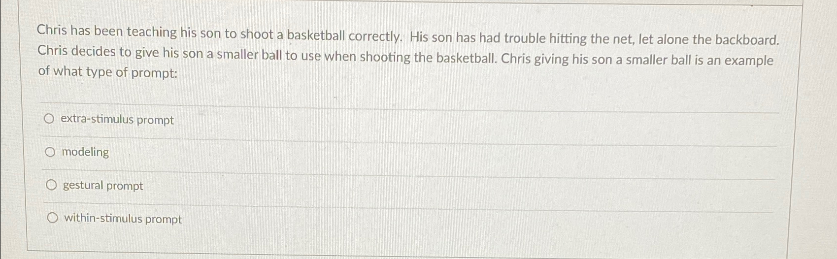 Solved Chris has been teaching his son to shoot a basketball | Chegg.com