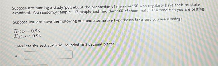 Solved Suppose are running a study/poll about the proportion | Chegg.com