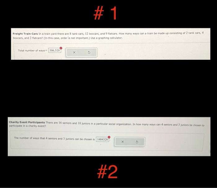 Solved #1 answer is NOT 506,520. Please provide correct | Chegg.com