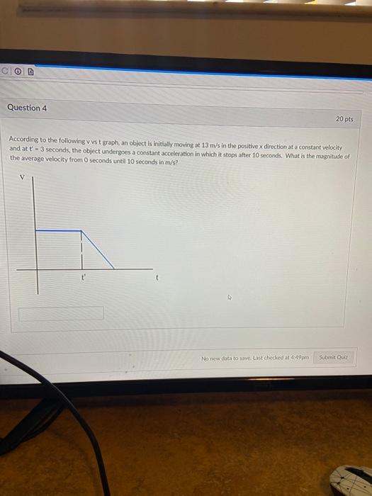 Solved Question 4 20 pts According to the following v vst | Chegg.com