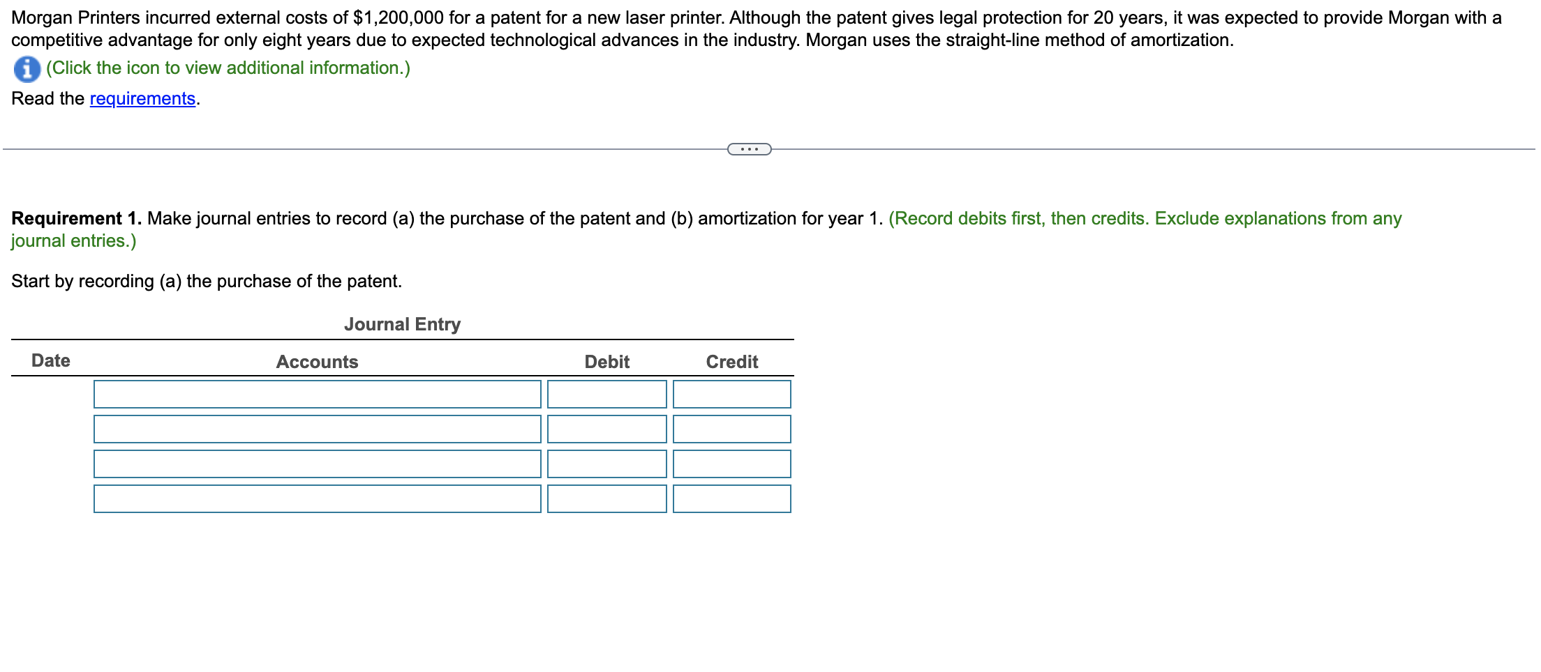 Solved Requirement 1. ﻿Make journal entries to record (a) | Chegg.com