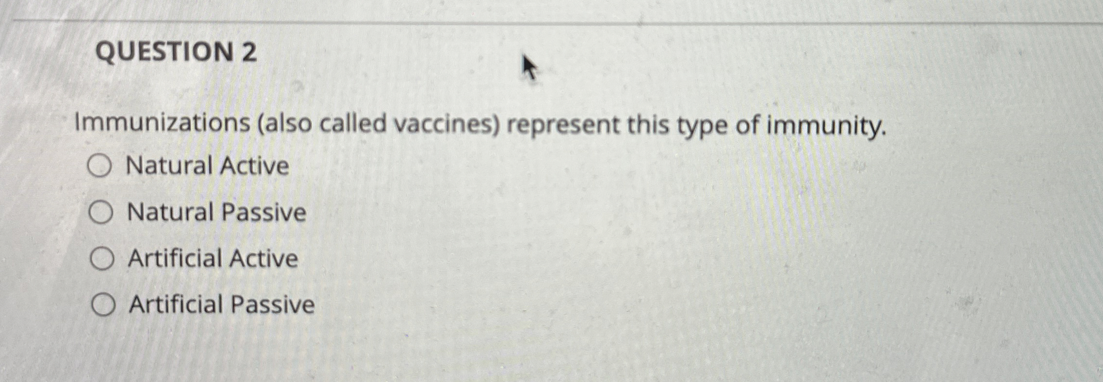Solved QUESTION 2Immunizations (also called vaccines) | Chegg.com