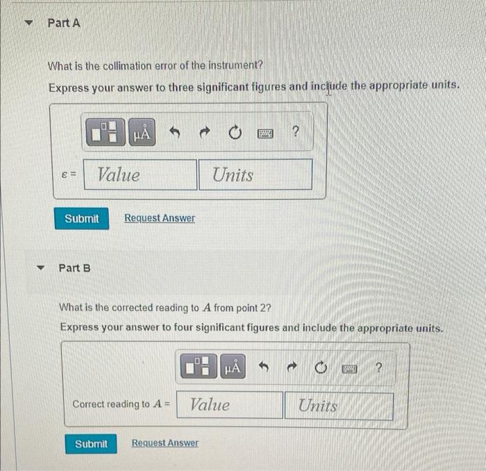 Solved A horizontal collimation test is performed on an | Chegg.com