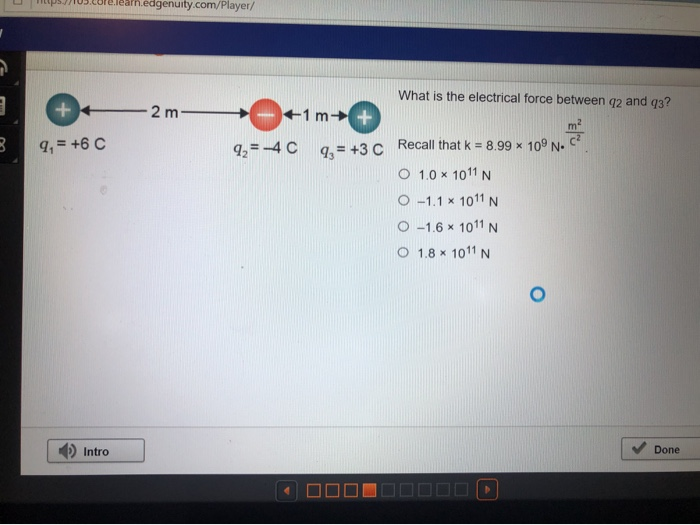 Solved p.) 10.0.learn.edgenuity.com/player/ -2m- m 8 g, = +6 | Chegg.com