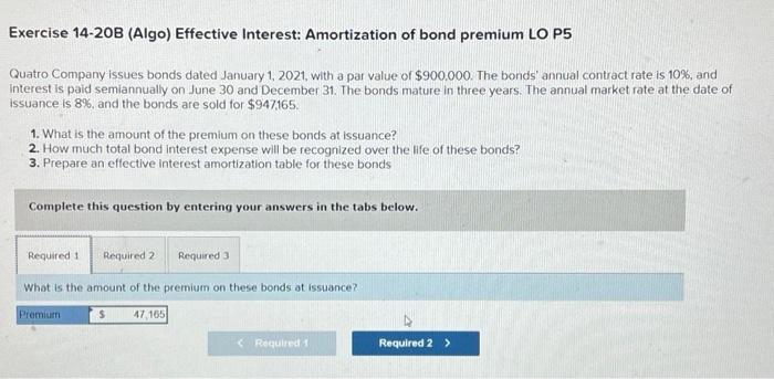 Solved Exercise 14-20B (Algo) Effective Interest: | Chegg.com