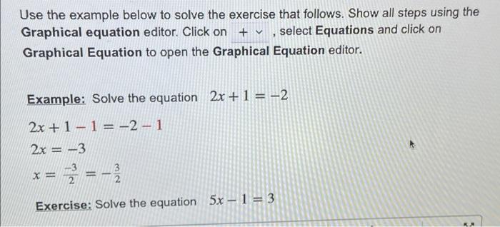 Solved Use the example below to solve the exercise that | Chegg.com