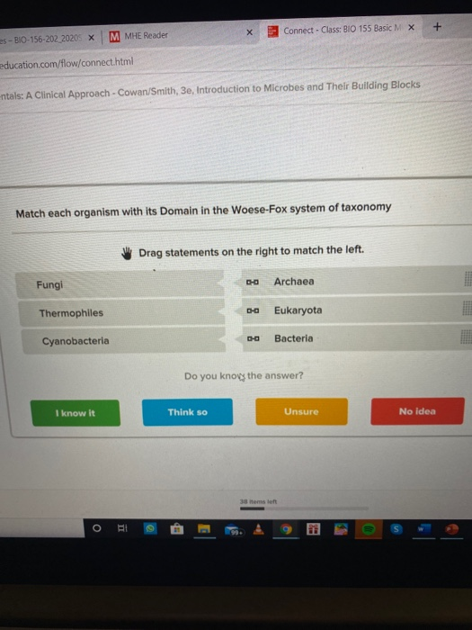 Solved + Connect - Class: BIO 155 Basic MX х M MHE Reader es | Chegg.com