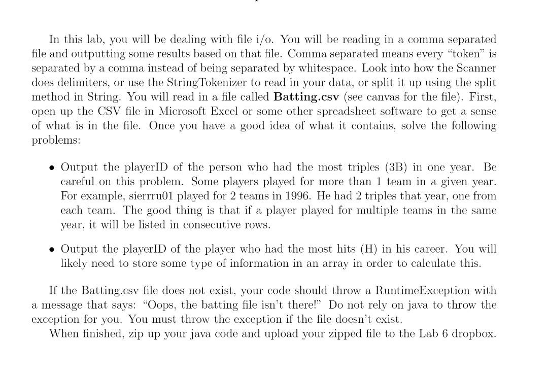 Solved Use Java and this is what spreadsheet looks like | Chegg.com