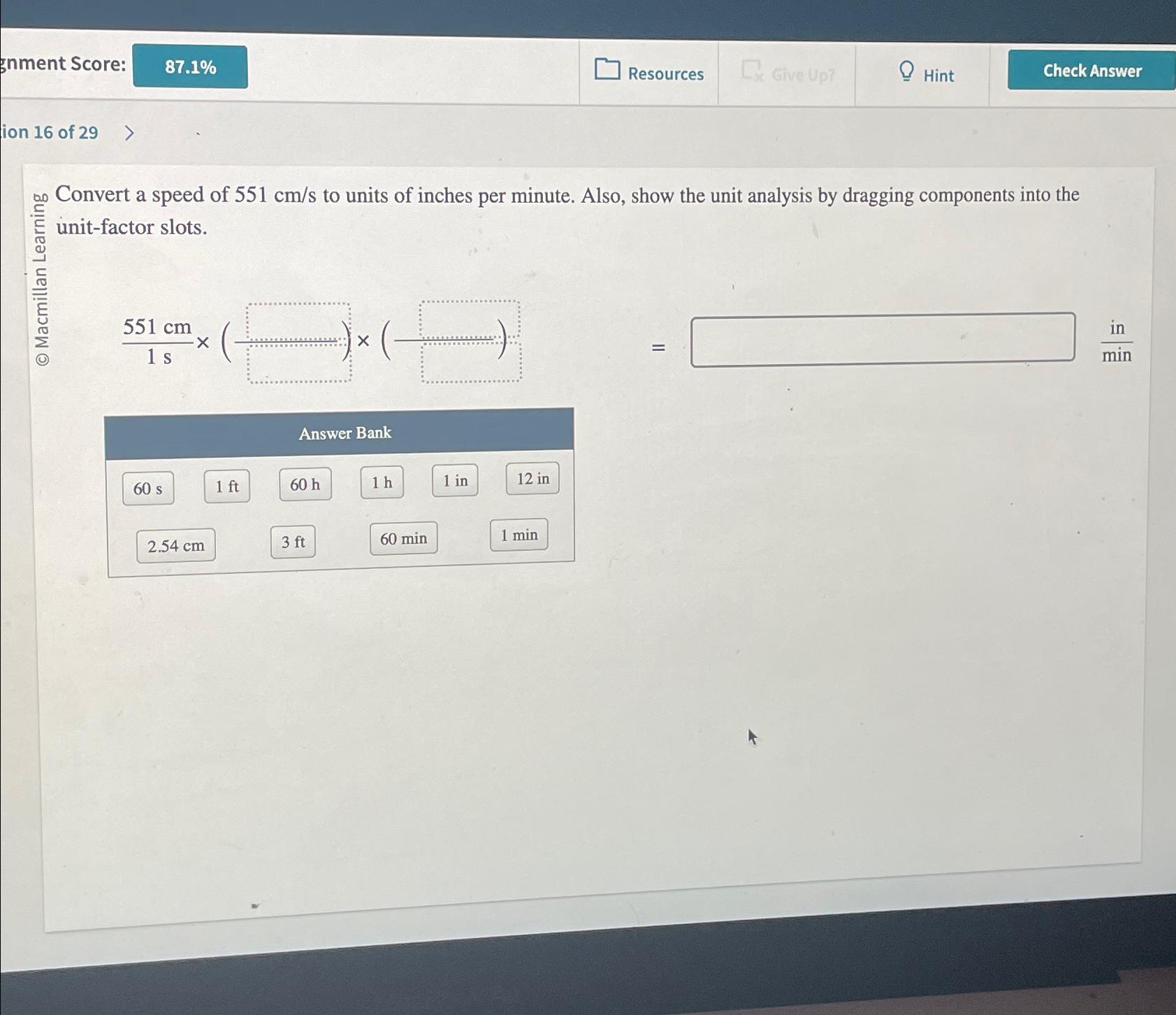 Solved gnment Score:ResourcesGive Up?Hintion 16 ﻿of | Chegg.com