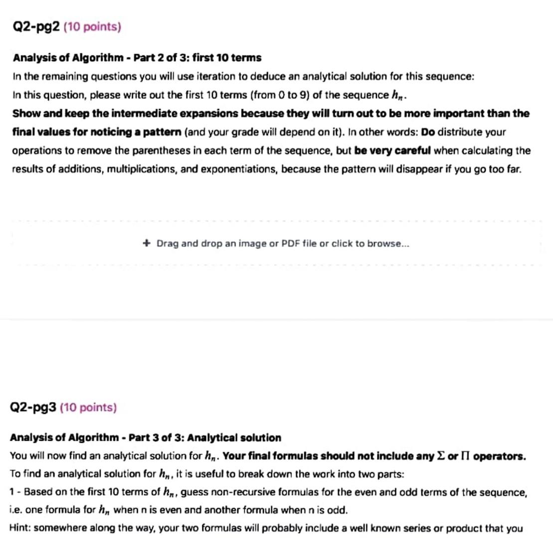 Solved Analysis of Algorithm - Part 1 of 3: recursive | Chegg.com
