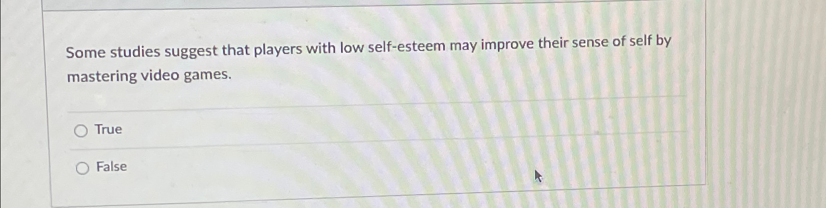 Solved Some studies suggest that players with low | Chegg.com