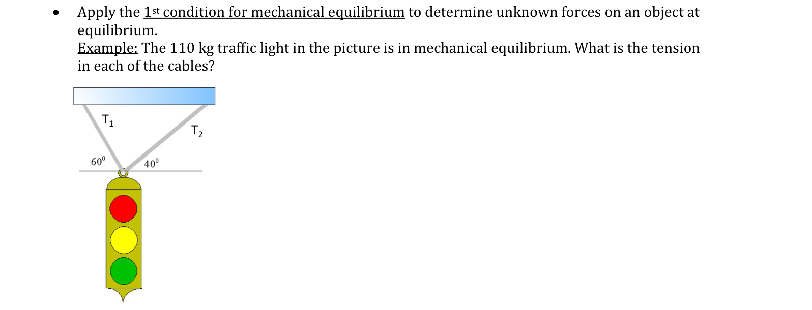 Solved Apply the 1st ﻿condition for mechanical equilibrium | Chegg.com