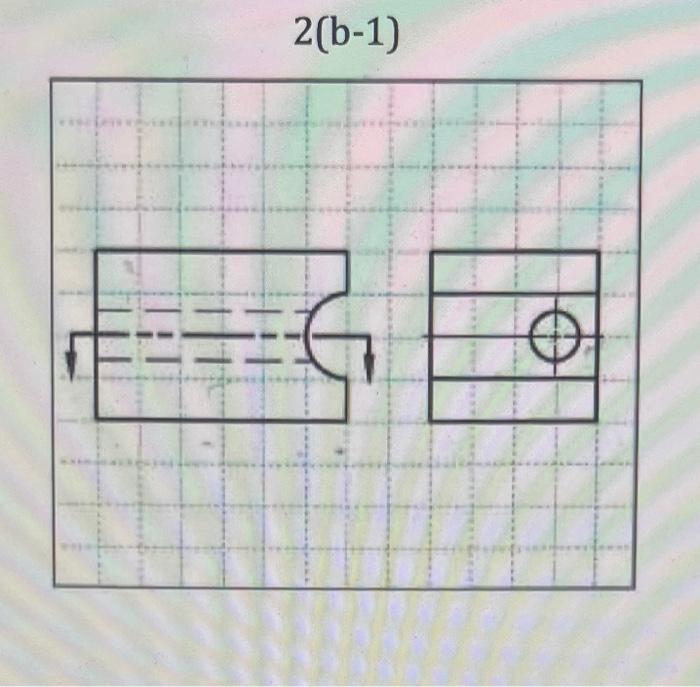 Draw The Two Given Views And The Indicated Section 