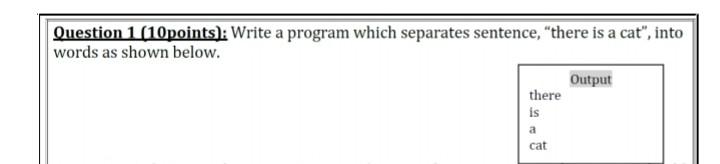 Solved Question 1 (10points): Write a program which | Chegg.com Solved Question 1 (10points): Write a program which | Chegg.com