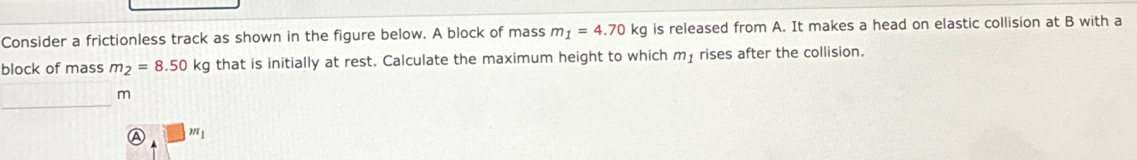 Consider a frictionless track as shown in the figure | Chegg.com