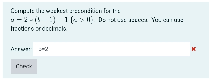 Compute the weakest precondition for the | Chegg.com