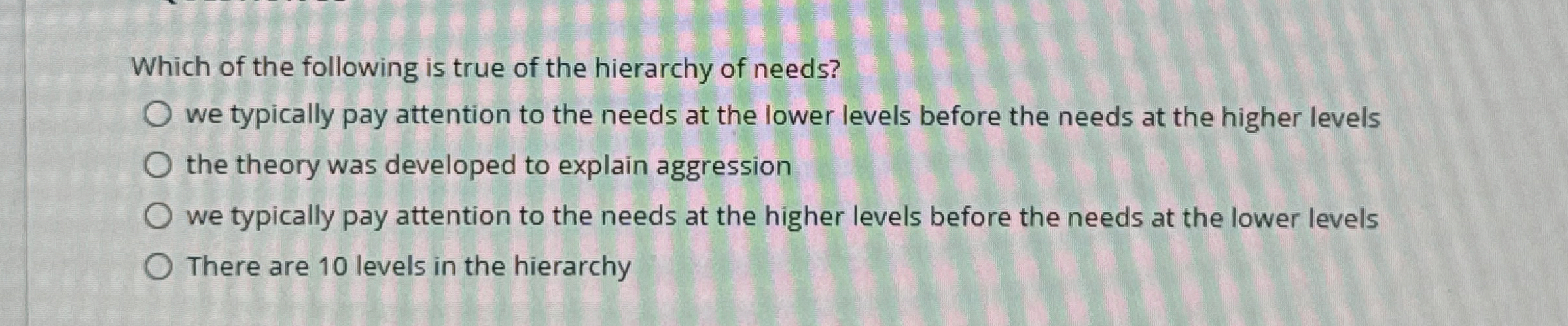 Solved Which of the following is true of the hierarchy of | Chegg.com