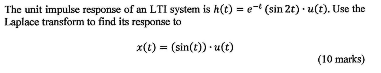 Solved The unit impulse response of an LTI system is | Chegg.com