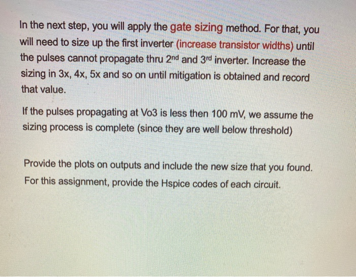 HSpice Simulation Problems 1) 80 pts. particle strike | Chegg.com