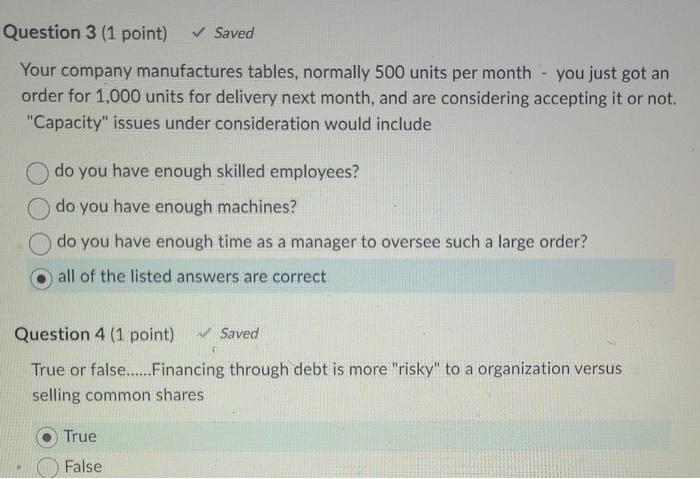 Solved Your company manufactures tables, normally 500 units | Chegg.com