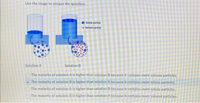Solved Use the image to answer the question: Solution A | Chegg.com