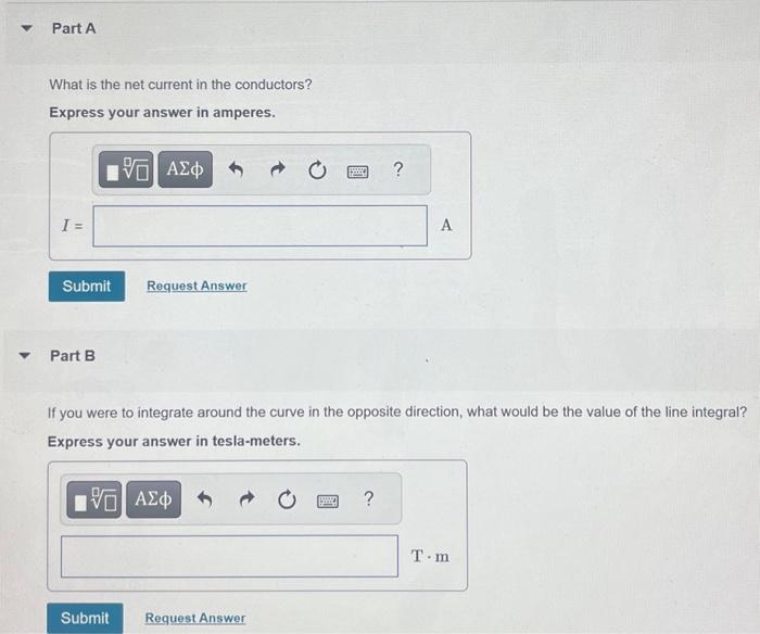 Solved A closed curve encircles several conductors. The line | Chegg.com