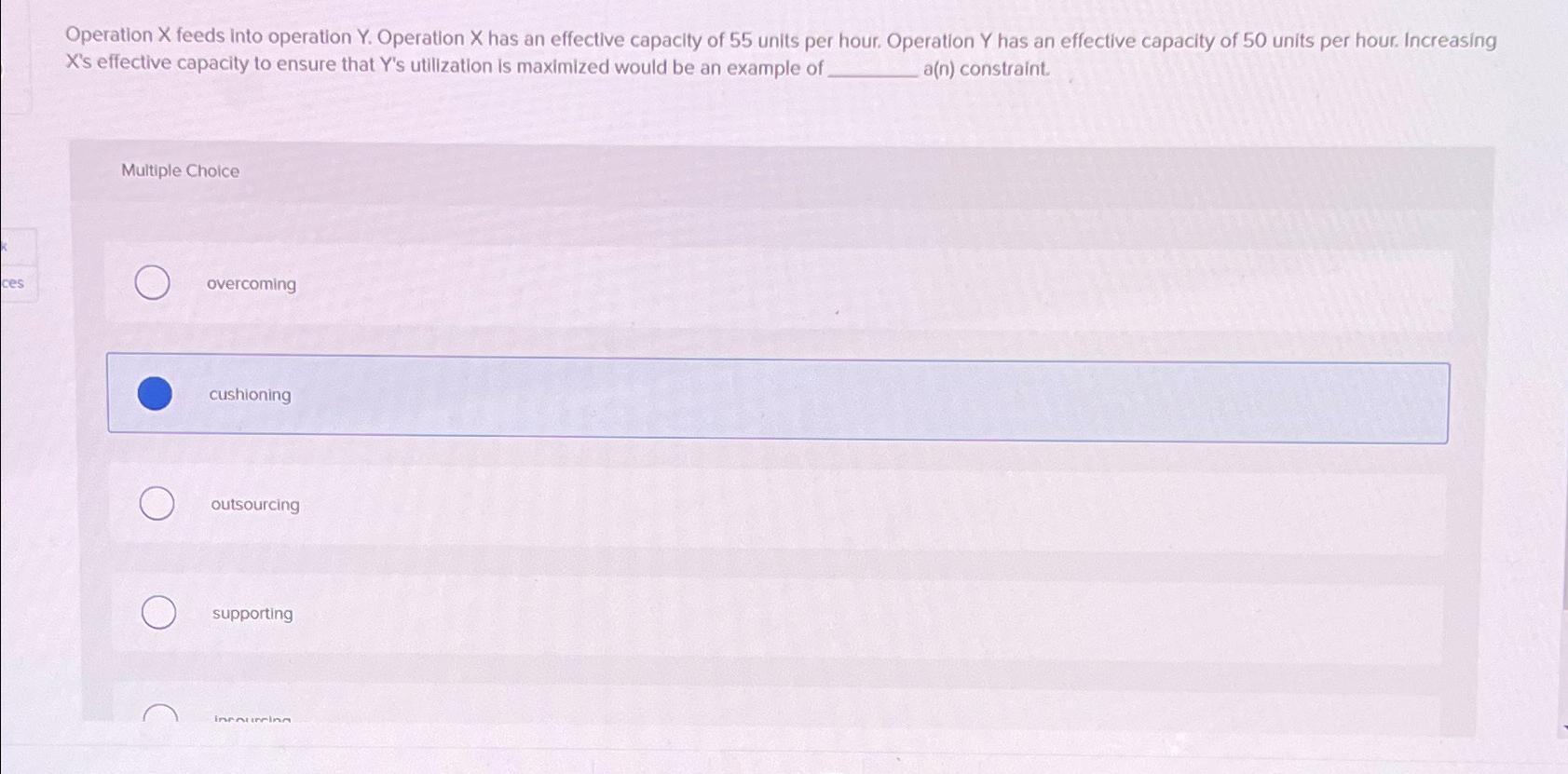 Solved Operation x ﻿feeds into operation Y. ﻿Operation x | Chegg.com