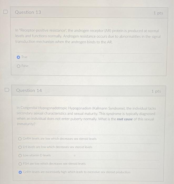 Solved In "Receptor-positive resistance", the androgen | Chegg.com