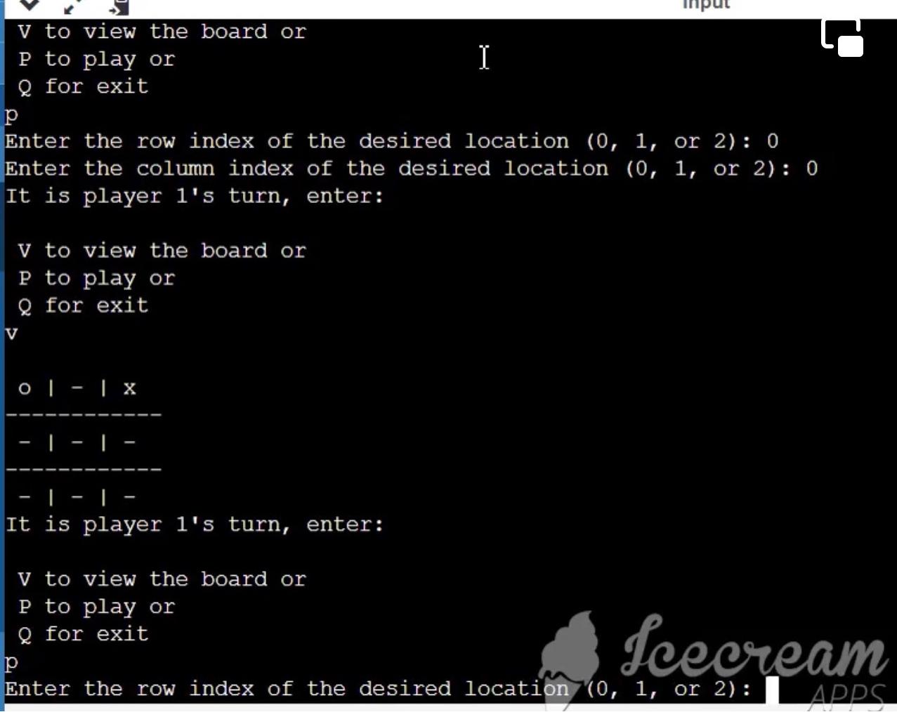 Write a C program that plays X/O game. The X/O game | Chegg.com