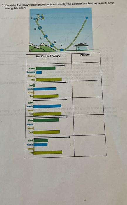 Solved 12. Consider the following ramp positions and | Chegg.com
