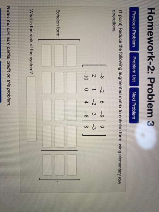 Solved Homework-2: Problem 3 Previous Problem Problem List | Chegg.com