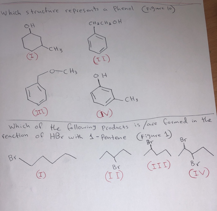Solved (Figure 10) which structure represents a Phenol снас | Chegg.com