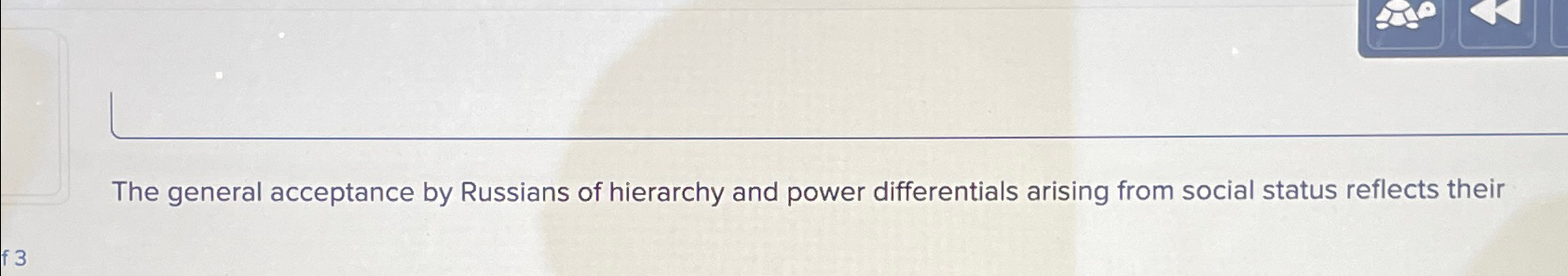 Solved The general acceptance by Russians of hierarchy and | Chegg.com