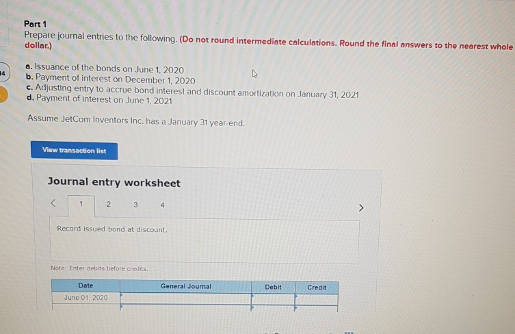 Solved Saved Help On June 1, 2020, JetCom Inventors Inc. | Chegg.com