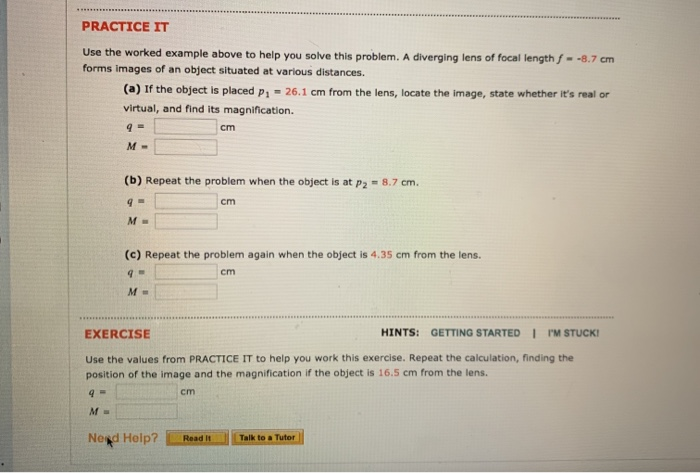 Solved PRACTICE IT Use the worked example above to help you | Chegg.com