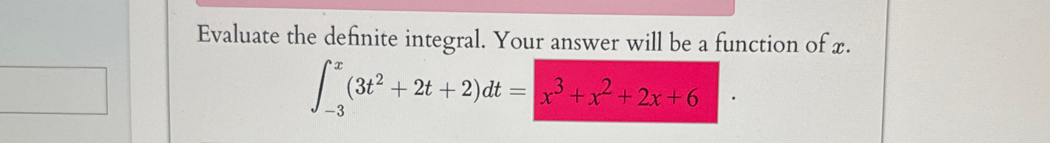 Solved Evaluate the definite integral. Your answer will be a | Chegg.com