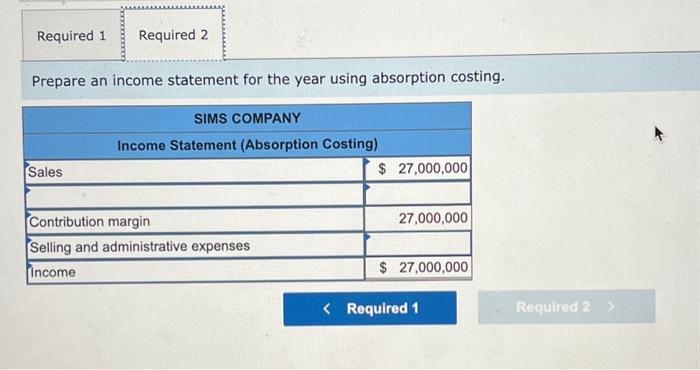 Solved Prepare an income statement for the year using | Chegg.com