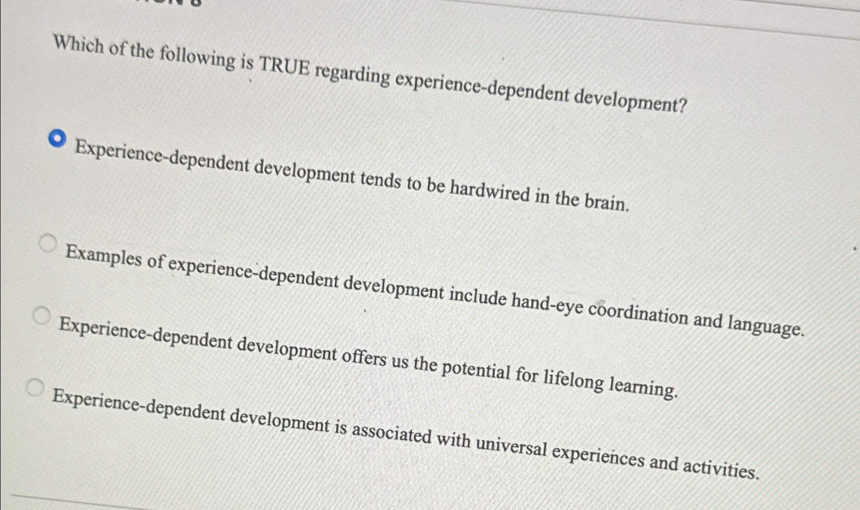 Solved Which of the following is TRUE regarding | Chegg.com