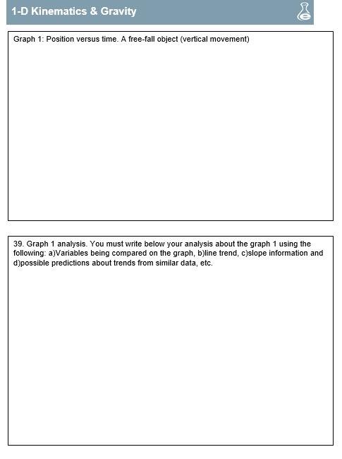Solved PART C: GRAPHS OF OBJECTS REPRESENTING MOVEMENT IN 1 | Chegg.com