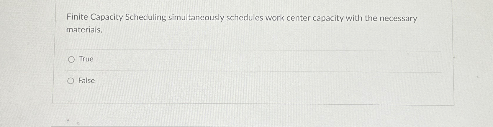 Solved Finite Capacity Scheduling simultaneously schedules | Chegg.com