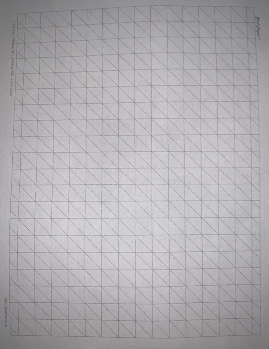 Solved On the next page provided, draw the oblique cabinet | Chegg.com