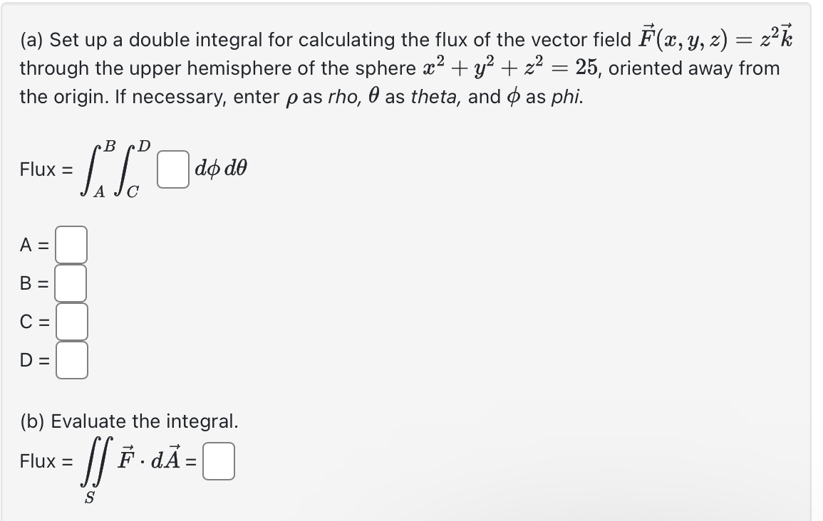 [Solved]: (a) Set up a double integral for calculating the f