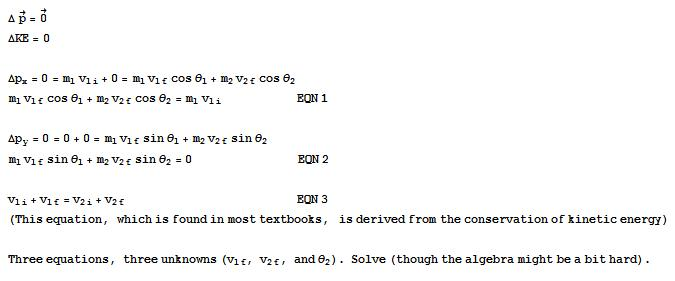 Solved delta p rightarrow = 0 rightarrow delta KE = 0 | Chegg.com